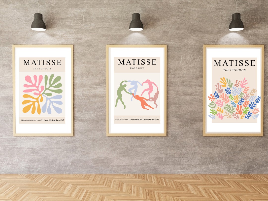 SET OF 3 MATISSE Exhibition Posters Matisse Inspired Art - Etsy