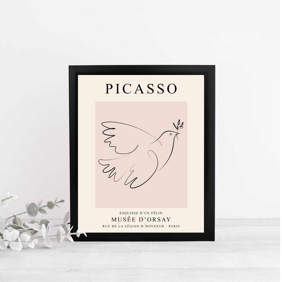 PICASSO ANIMAL PRINT, Minimalist Pablo Picasso Art Print, Gallery Print ...