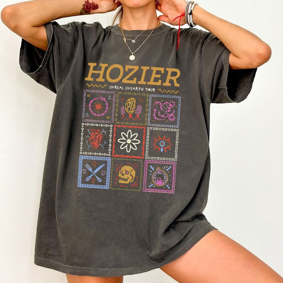 Hozier Png File, Vintage Hozier Unreal Unearth Tour Shirt Printing ...
