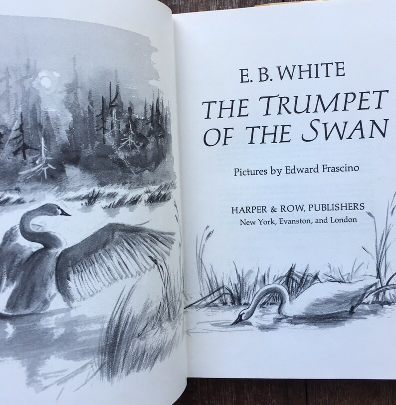 The Trumpet of the Swan E. B. White illustrated by Edward | Etsy