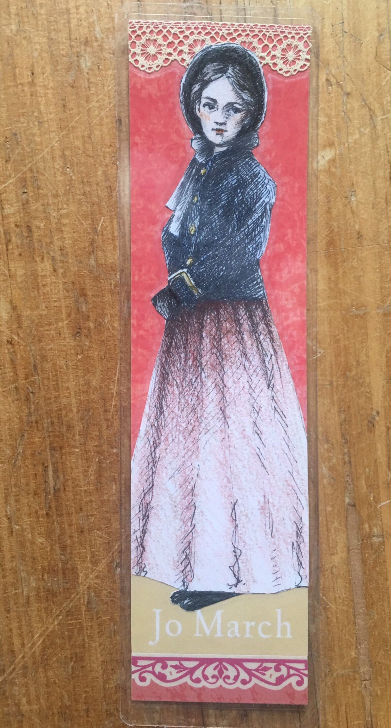 Jo March Handmade Bookmark Little Women Louisa May Alcott - Etsy