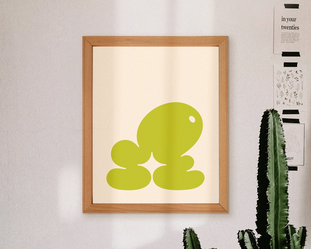Retro Letter A Print, Funky Monogram Wall Art (digital Download) - Etsy