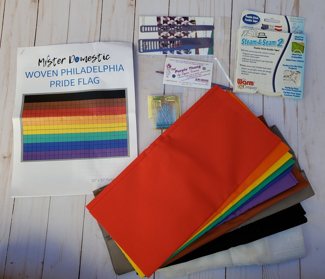 Philly Pride Flag Weaving Quilting Kit LGBTQ Woven Flag DIY - Etsy