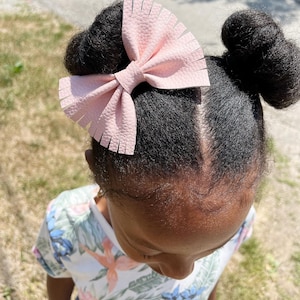 Faux Leather Fringe Bows. Set of 3 - Etsy