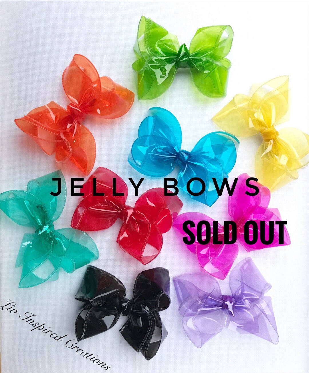 Jelly Hair Bows - Etsy
