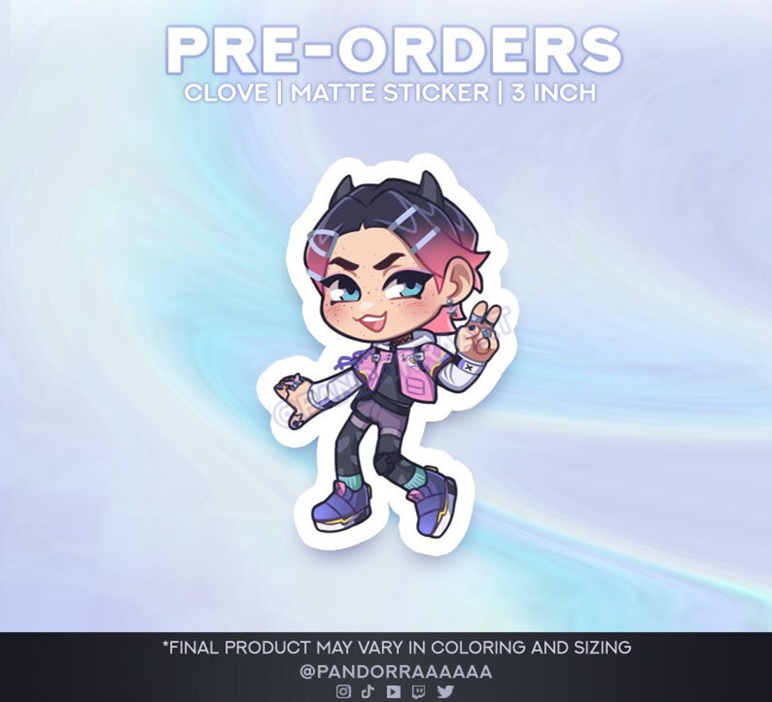 VAL Clove Pre-order Agent Matte Stickers SET 1 - Etsy