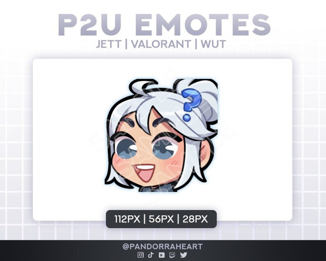 Jett WUT Val Emote Twitch, Discord, Youtube - Etsy