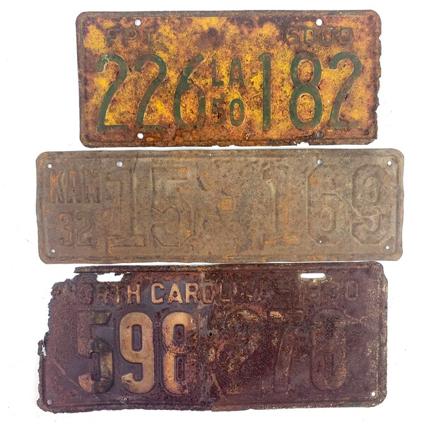 Old License Plates - Etsy