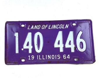 1964 License Plate | Etsy