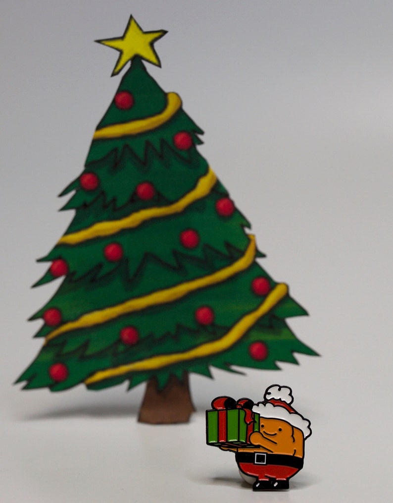 Santa Chicken Nugget Pins - Etsy