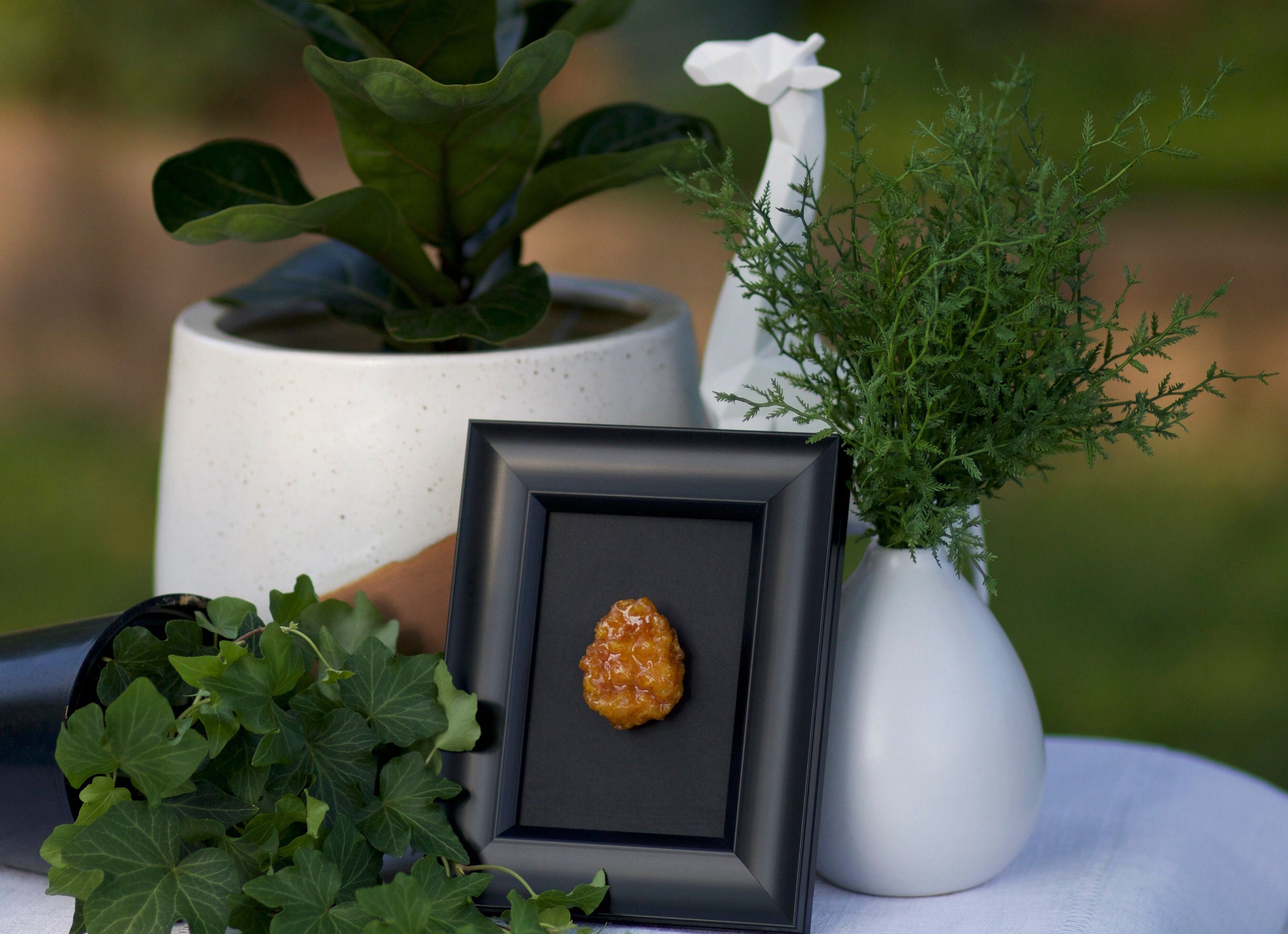 Nugget in A Frame (real Preserved Chicken Nugget) - Etsy