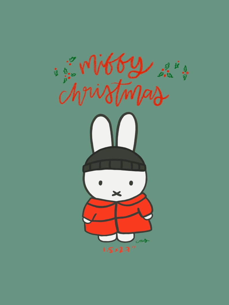 Winter Miffy Sticker - Etsy