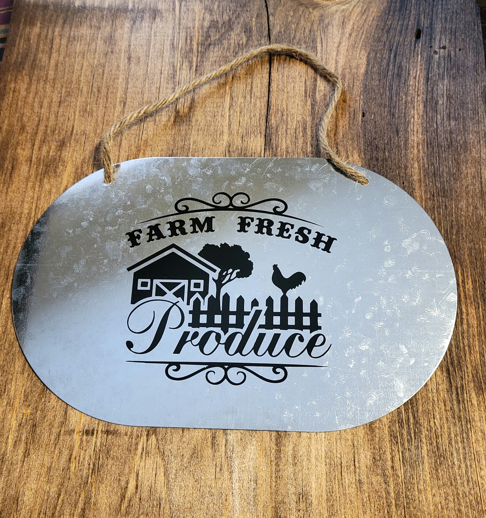 Farmhouse Galvanized Metal Sign Farm Scene - Etsy