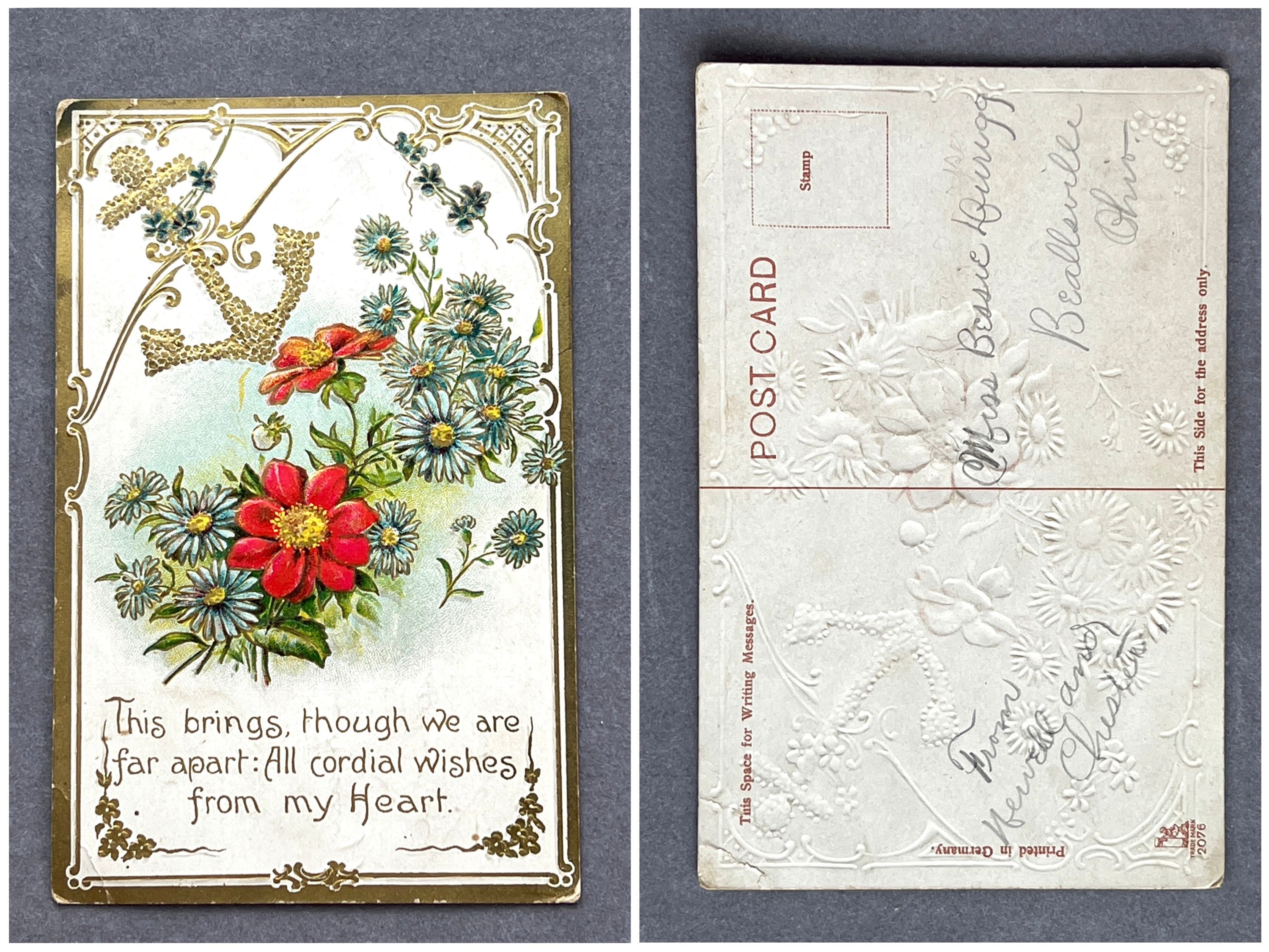 Choose From a Collection of Early 1910s Antique Unposted Hand Written ...