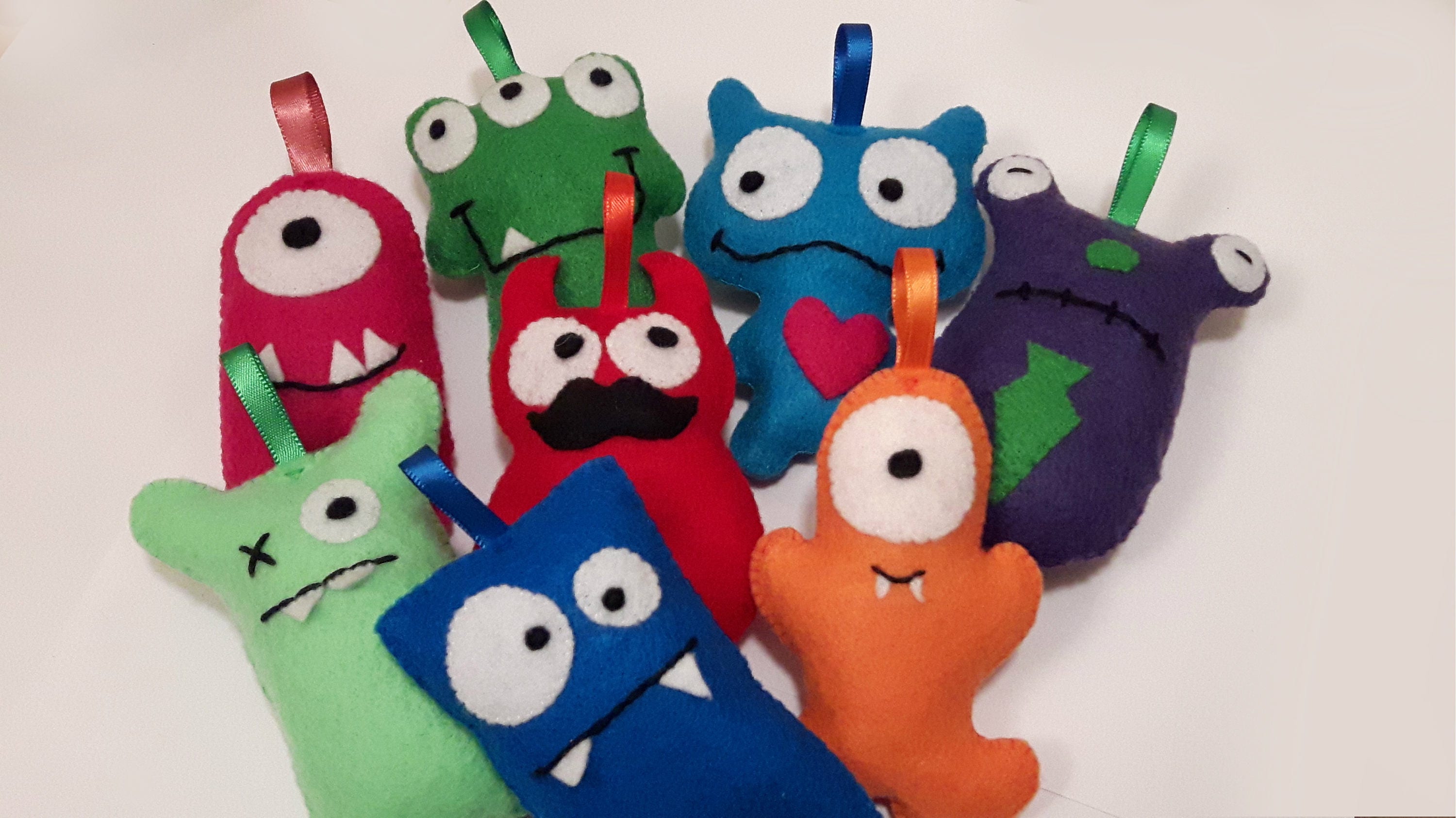 Printable Pattern for Hand Sewn Adorable Felt Monsters - Etsy