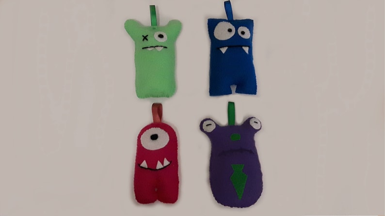 Printable Pattern for Hand Sewn Adorable Felt Monsters - Etsy