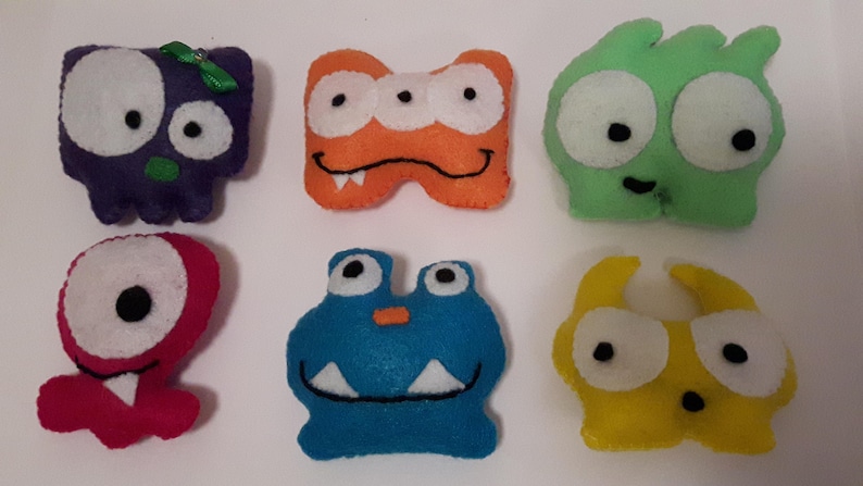 Printable Pattern for Adorable Mini Hand Sewn Felt Monsters - Etsy
