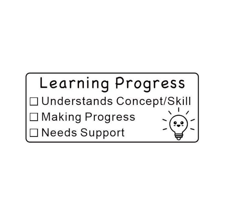 Personalized Teacher Stamp Learning Progress Stamp RACE Check List ...