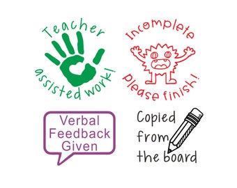 Teacher Assisted Stamp - Etsy