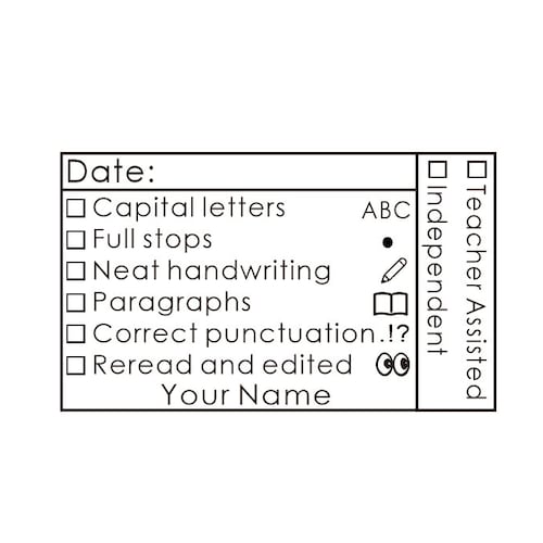 Personalized Teacher Stamp Self-inking Stamp Teacher Writing - Etsy