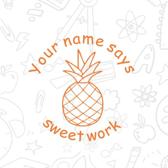 Personalized Teacher Stamps custom teacher self Inking Stamp | Etsy