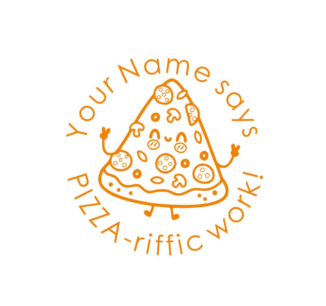 Personalized Teacher Stamps, Custom Teacher Self Inking Stamp, Pizza ...