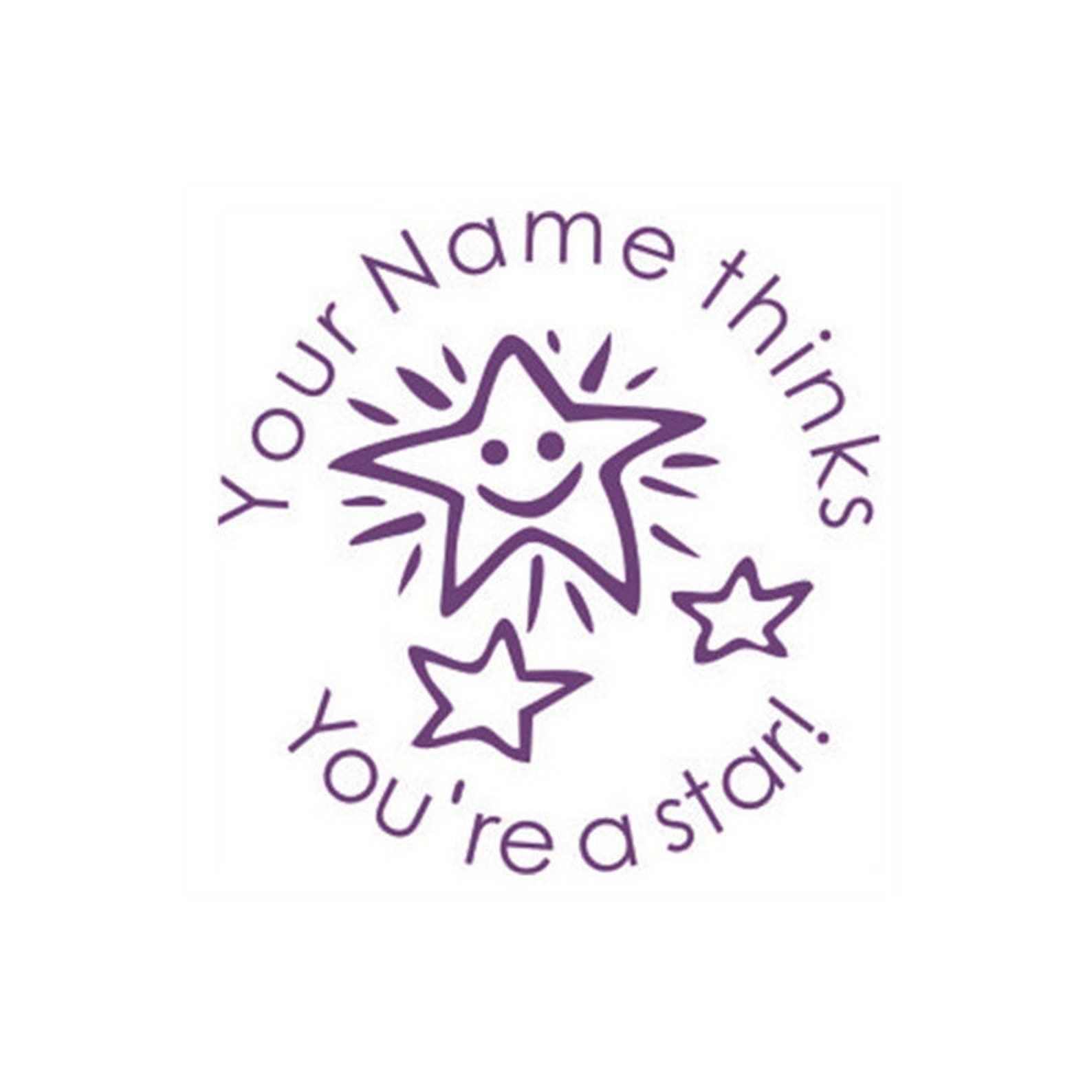 Personalized Teacher Stamps, Custom Teacher Self Inking Stamp, Star ...