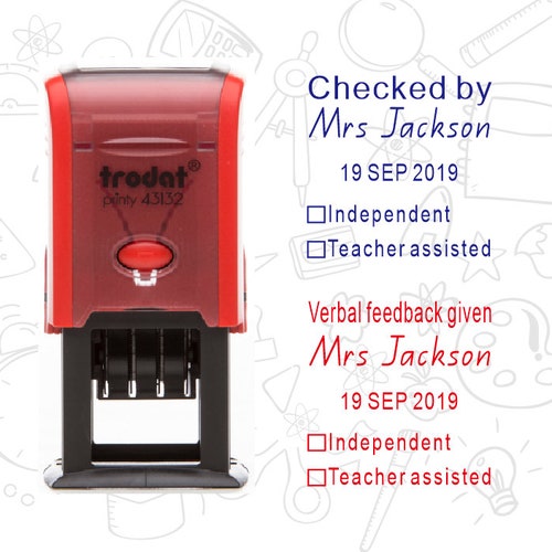 4pcs/pack Teacher Stamps Student Feedback Stamp Teacher | Etsy