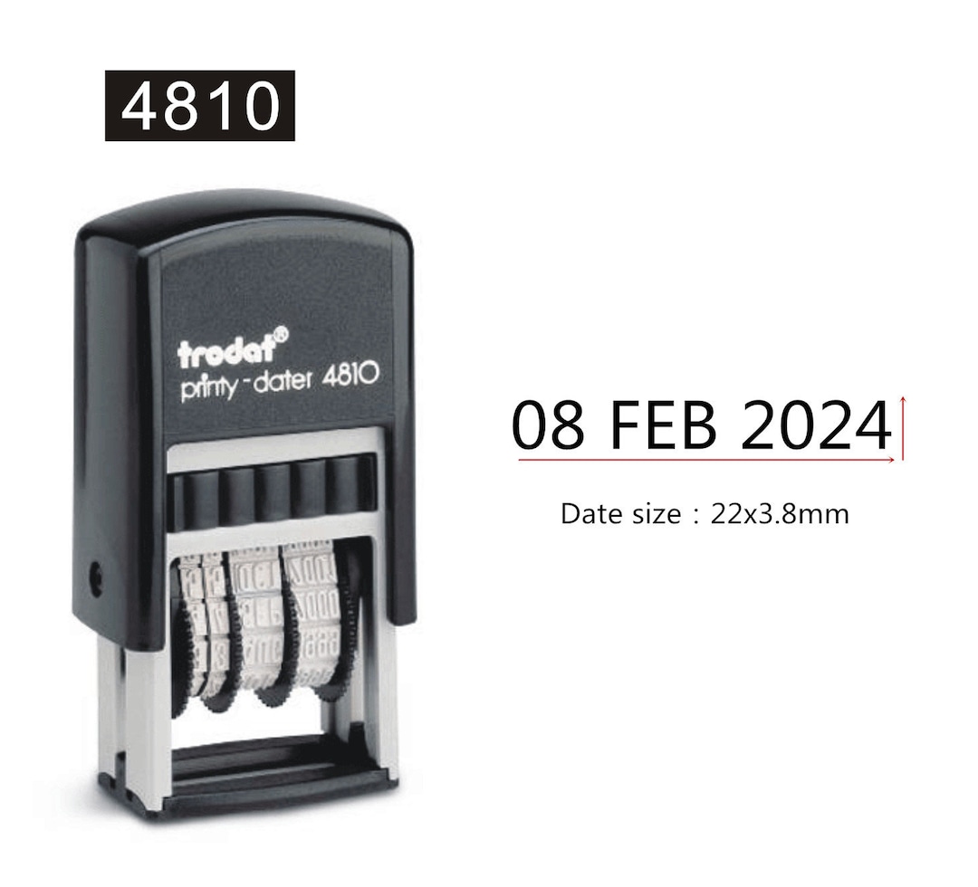 Trodat Date Stamp Trodat Adjustable Date Stamp Changed Date - Etsy