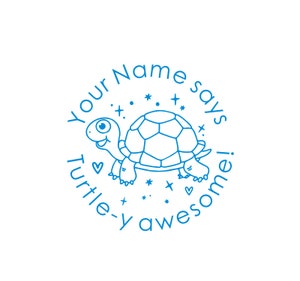 Turtle Stamp - Etsy