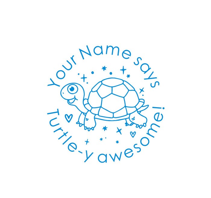 Turtle Stamp - Etsy