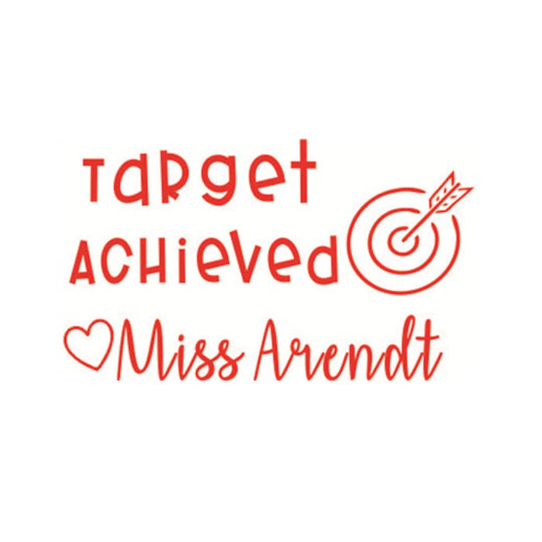 Personalized Teacher Stamp, Custom Teacher Self Inking Stamp, Target ...