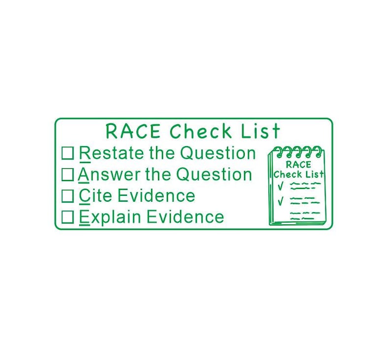 Personalized Teacher Stamp Learning Progress Stamp RACE Check List ...