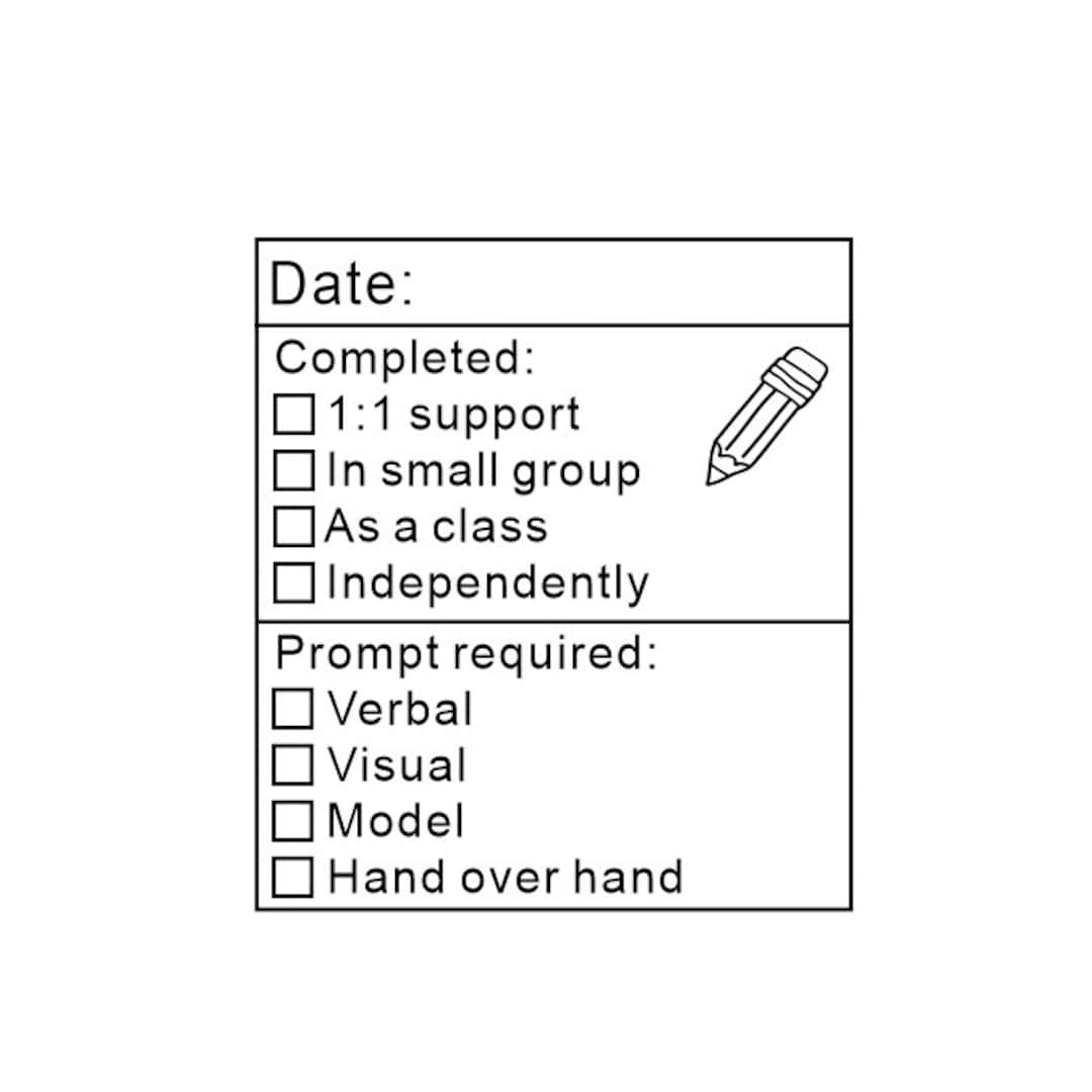 Personalized Teacher Stamps, Custom Stamp, Verbal Visual Model Hand ...