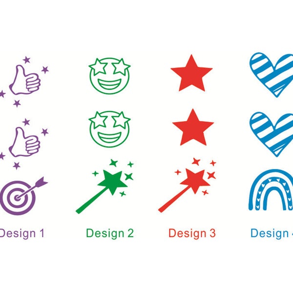 Star Rubber Stamp - Etsy