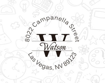 Personalized Company Name Stamp Company Address Stamp Custom - Etsy