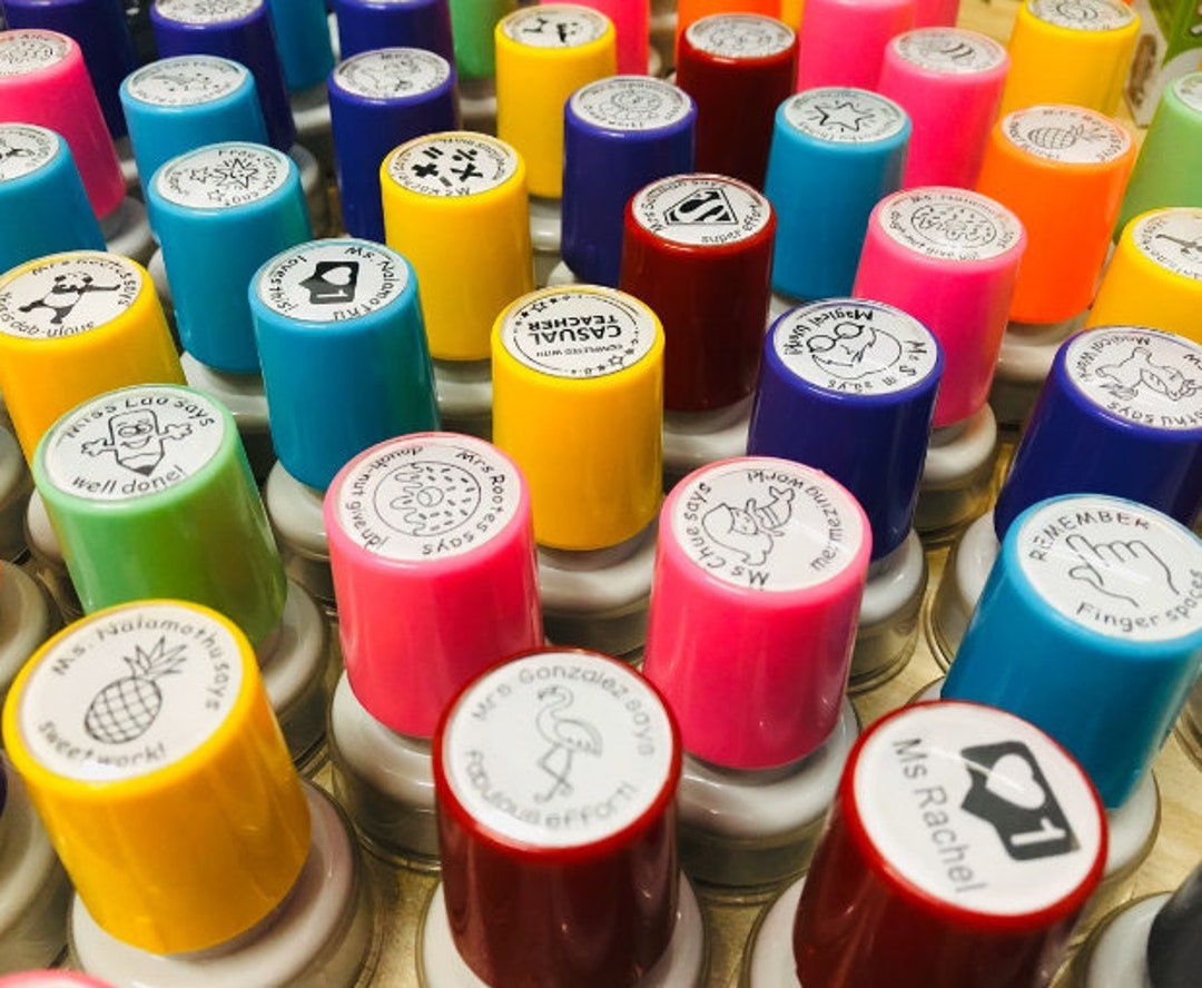 Personalized Teacher Stamp,self Inking Stamp,school Teacher Stamp ...
