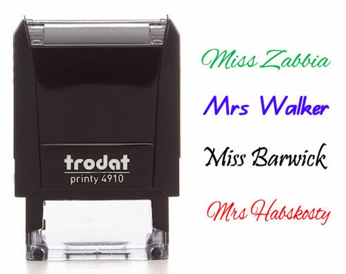 Personalized Teacher Stamp, Self Inking Stamp, Custom Teacher Stamp ...