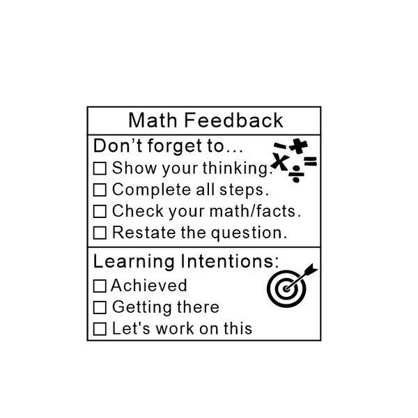 Math Stamps - Etsy