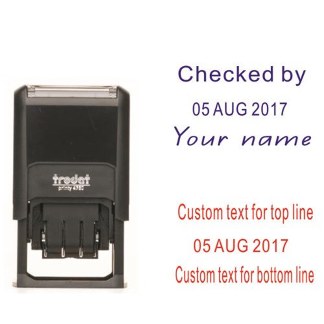 Personalized Teacher Checked by Stamp, Custom Teacher Stamp,teacher ...