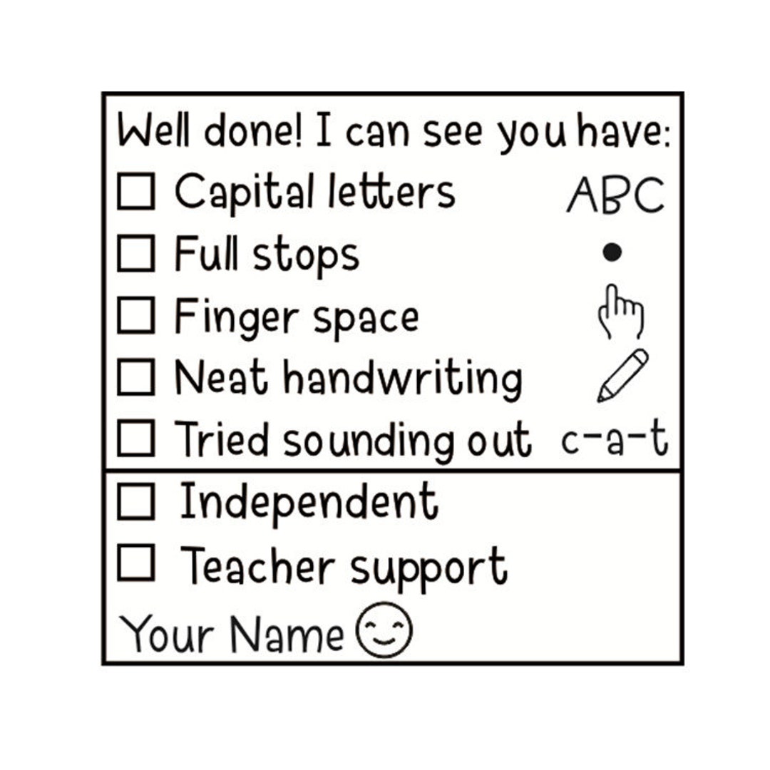 Custom Checklist Stamps,personalized Teacher Stamp Pre-inked Stamp ...