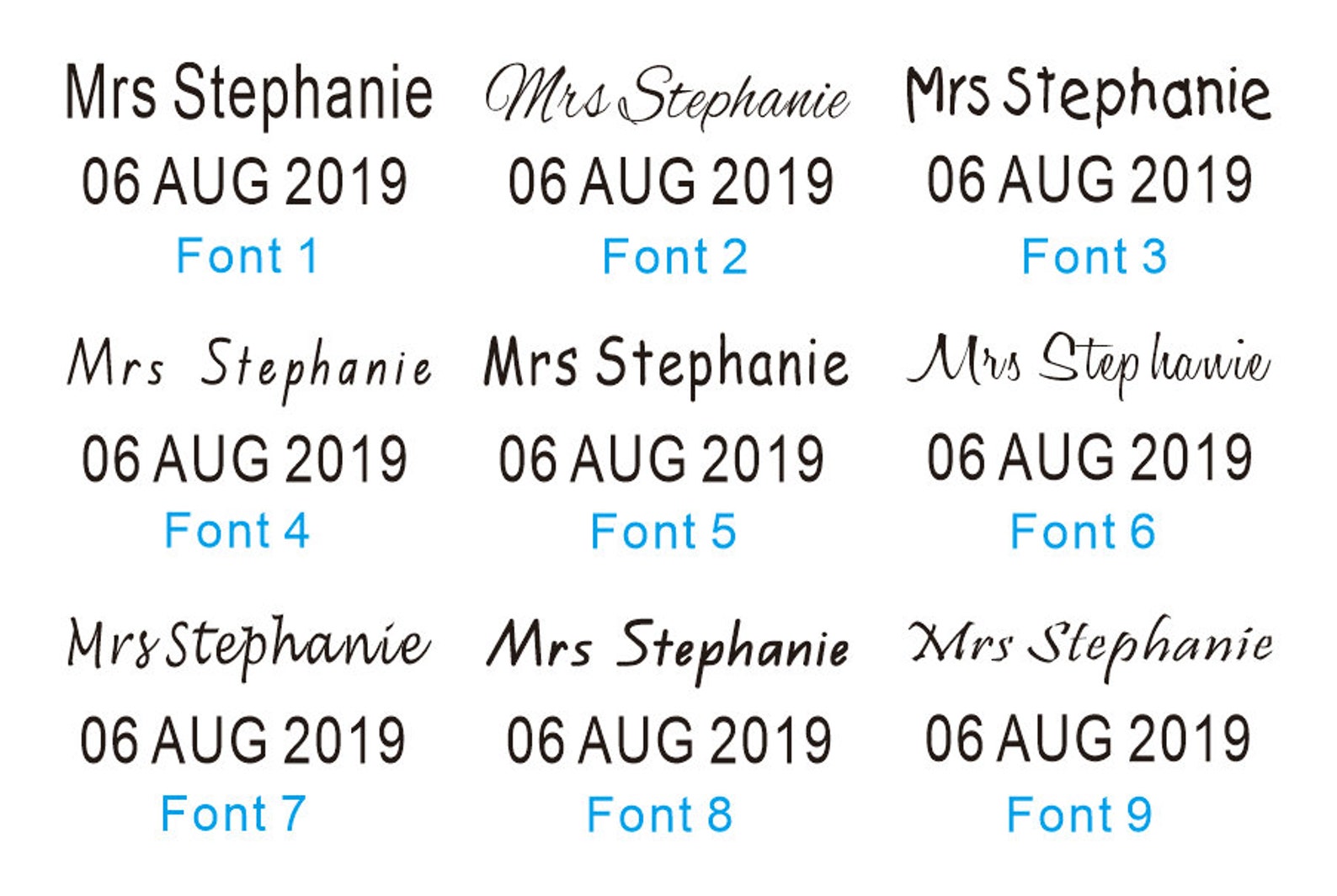 Personalized Name Stamp Signature Stamp Custom Name Stamp | Etsy