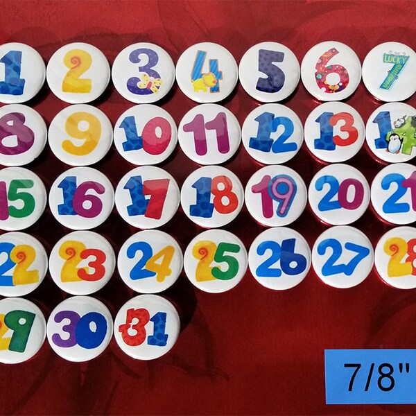 Magnetic Numbers - Etsy