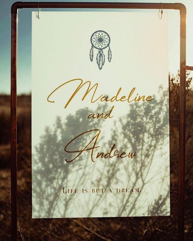 Welcome Sign & Copper Arch Set - Etsy