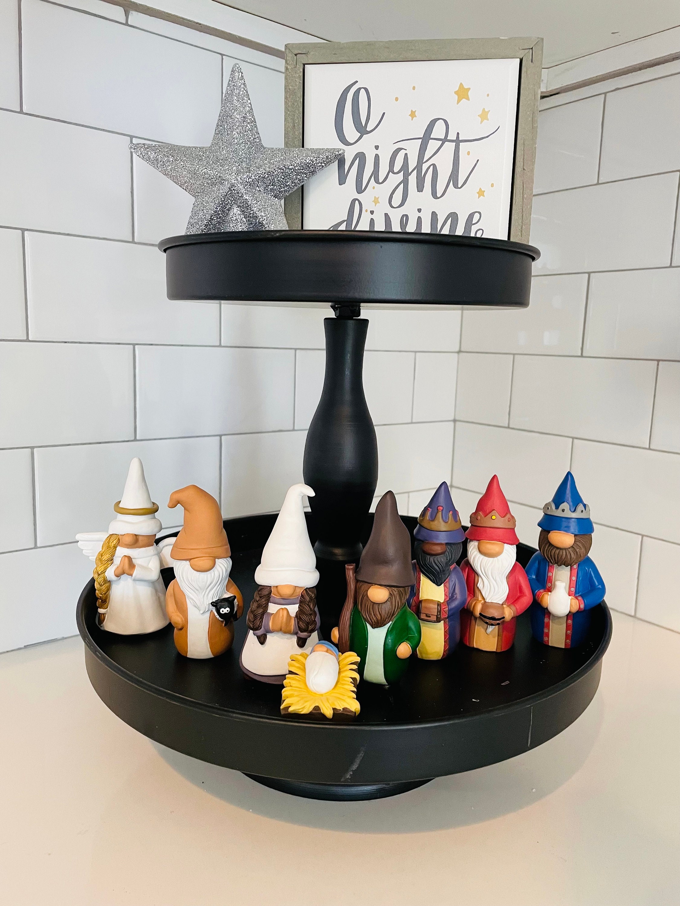 Madanar Gnome Nativity Christmas Scene Decoration 4 Inch Resin - Etsy.de