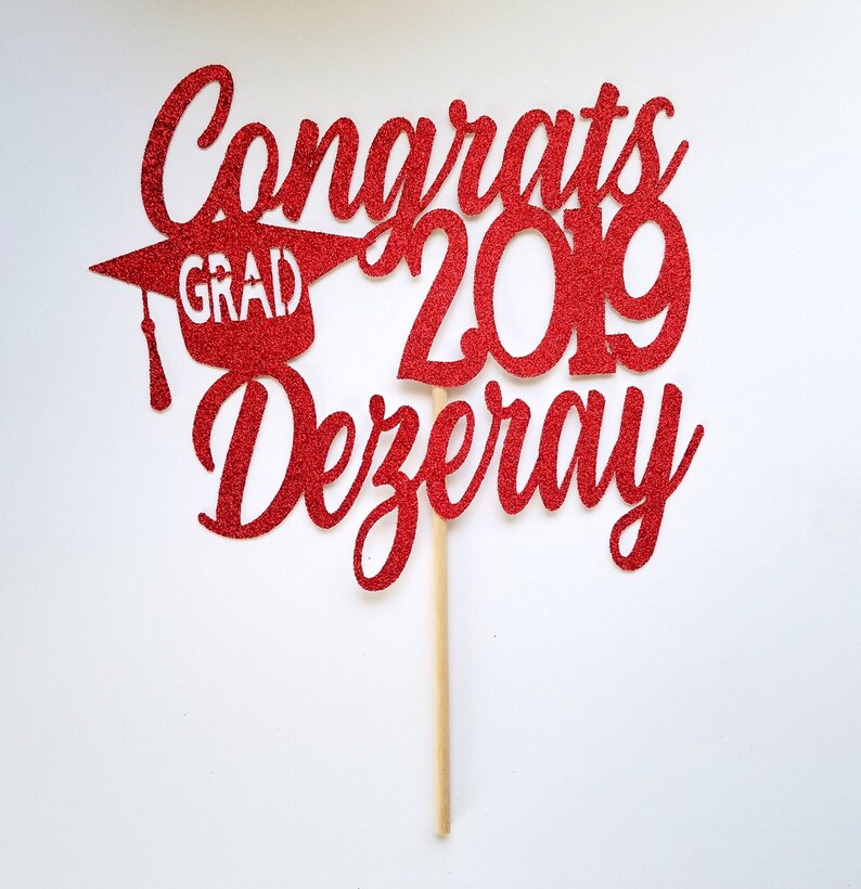 Graduation Cake topper Graduation Name Cake Topper | Etsy