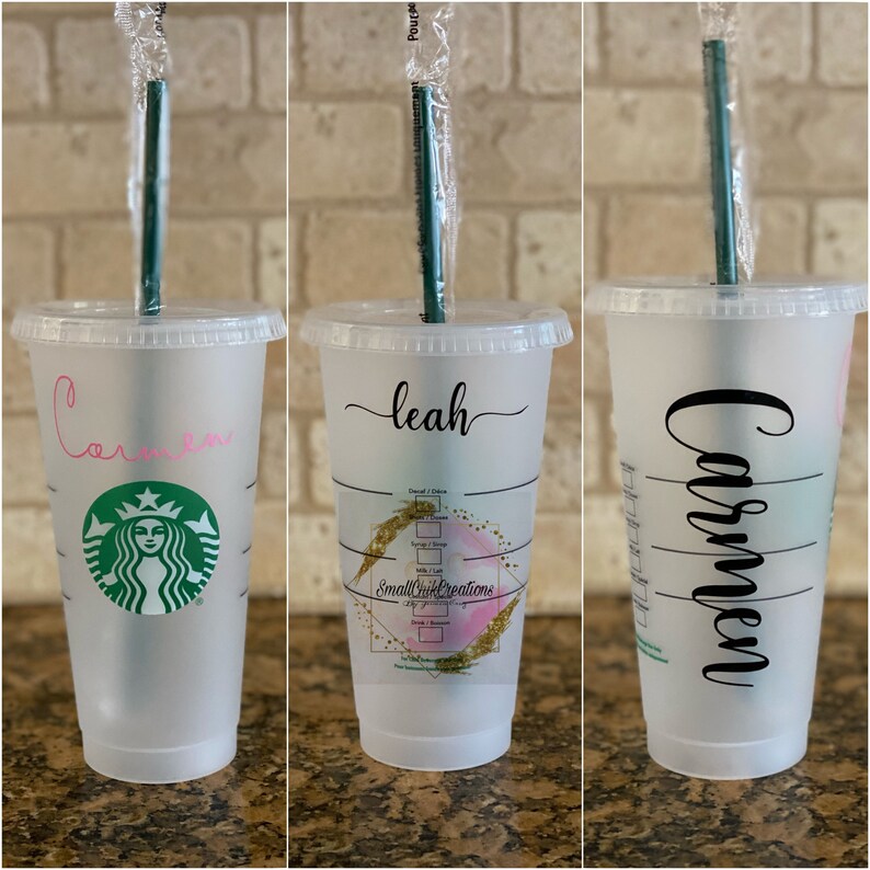Personalized Cold Cup With Name Coffee Cold Cup With Custom | Etsy