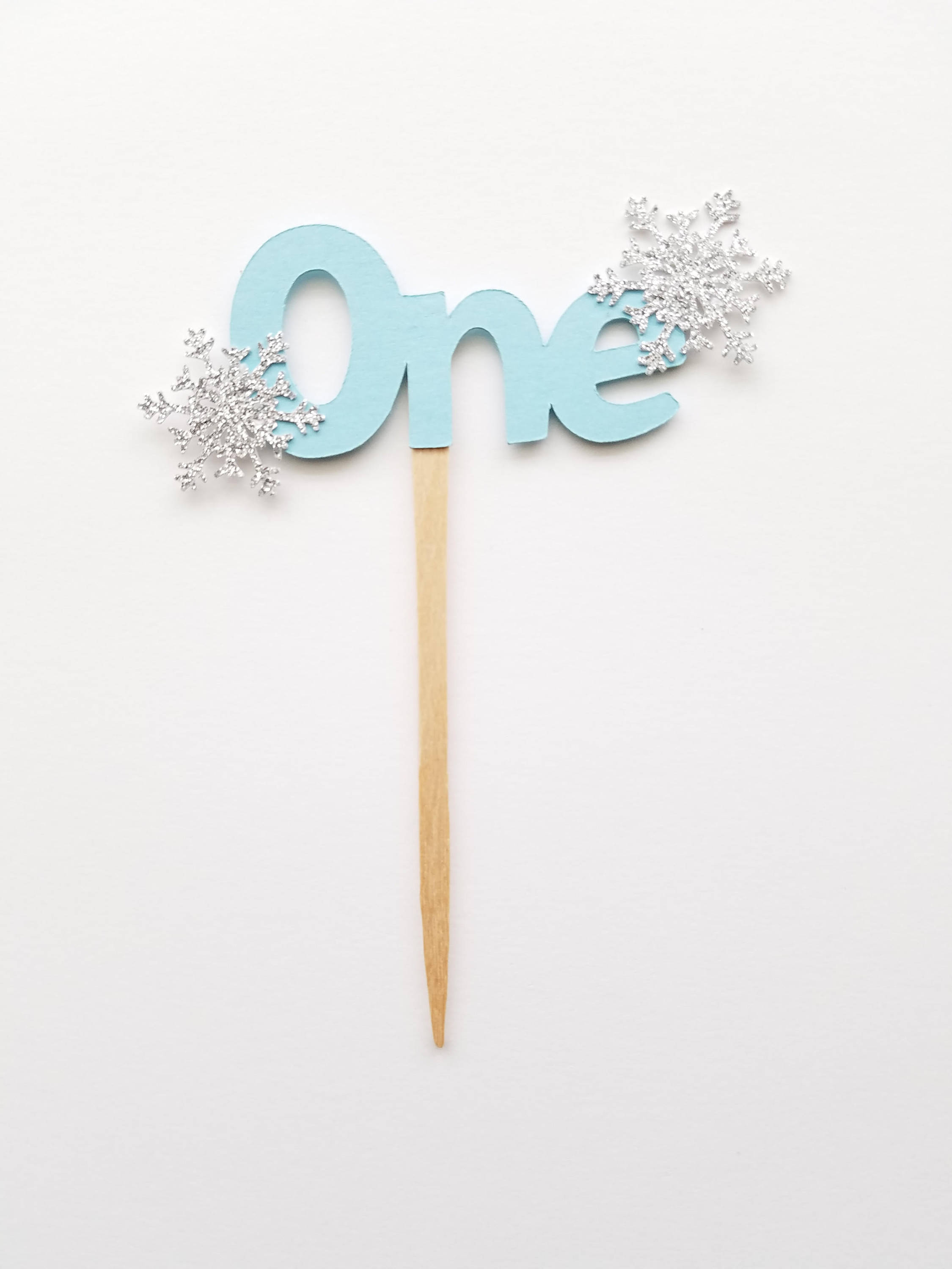 First Birthday Cupcake Topper, One Cupcake Topper, Snowflake One Topper ...