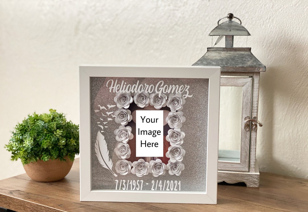 Memorial Frame, Memory Frame, Bereavement Gift, Memorial Shadow Box ...