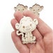 2 Monkey, Wood Monkey Cut Out Shape, Baby Monkey Wall Decoration, Baby ...